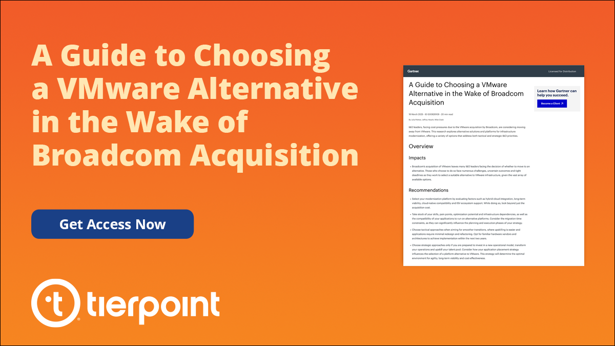 A Guide to Choosing a VMware Alternative in the Wake of the Broadcom Acquisition | TierPoint, LLC